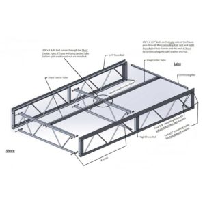 Aluminum Dock Section | Modular Frames by JackDocks.com